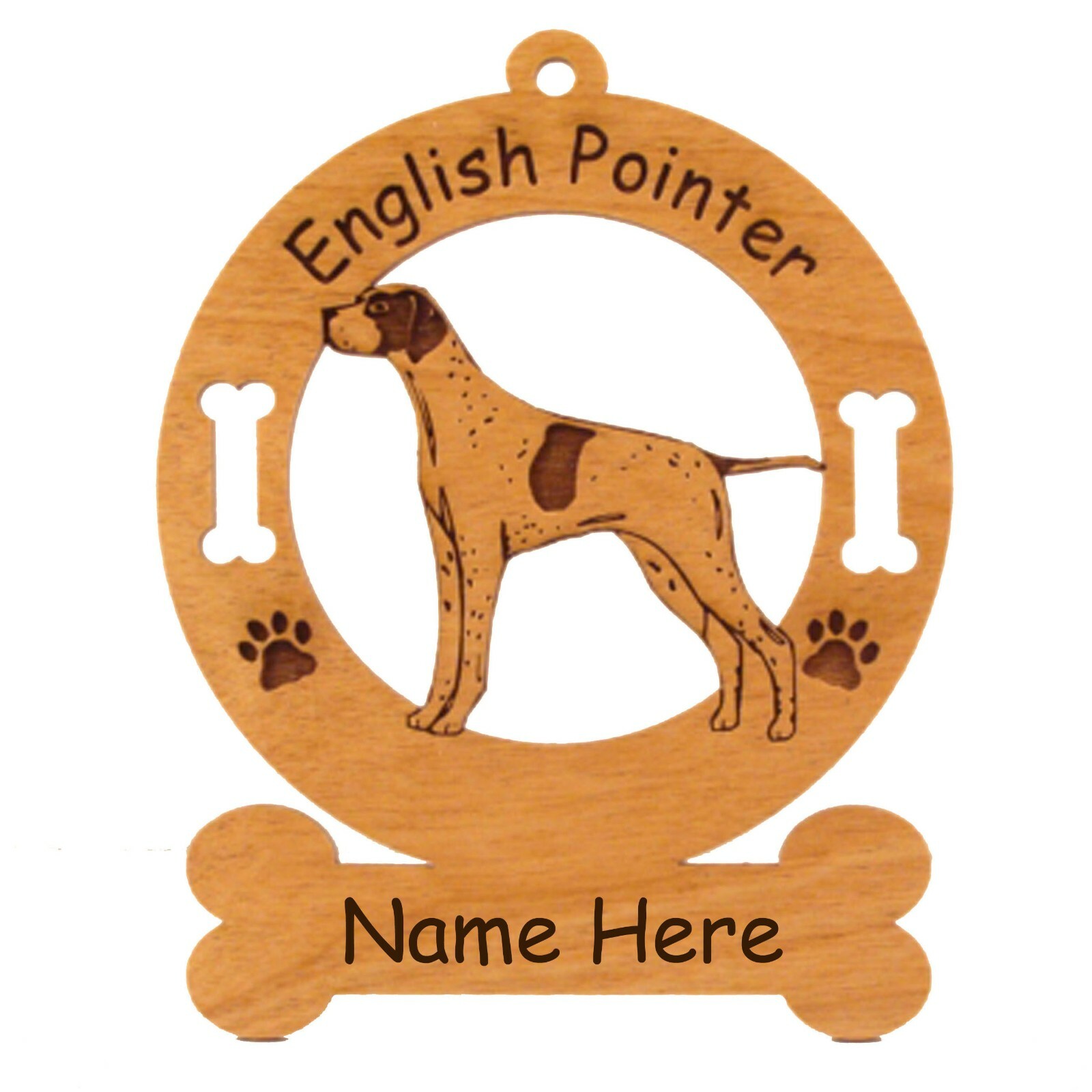 English Pointer Stand Dog Breed Ornament Personalized With Your Dogs ...