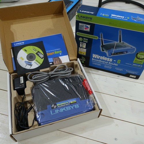 Linksys WRT54GS 54 Mbps 4-Port 10/100 Wireless G Router 2.4 GHz ...