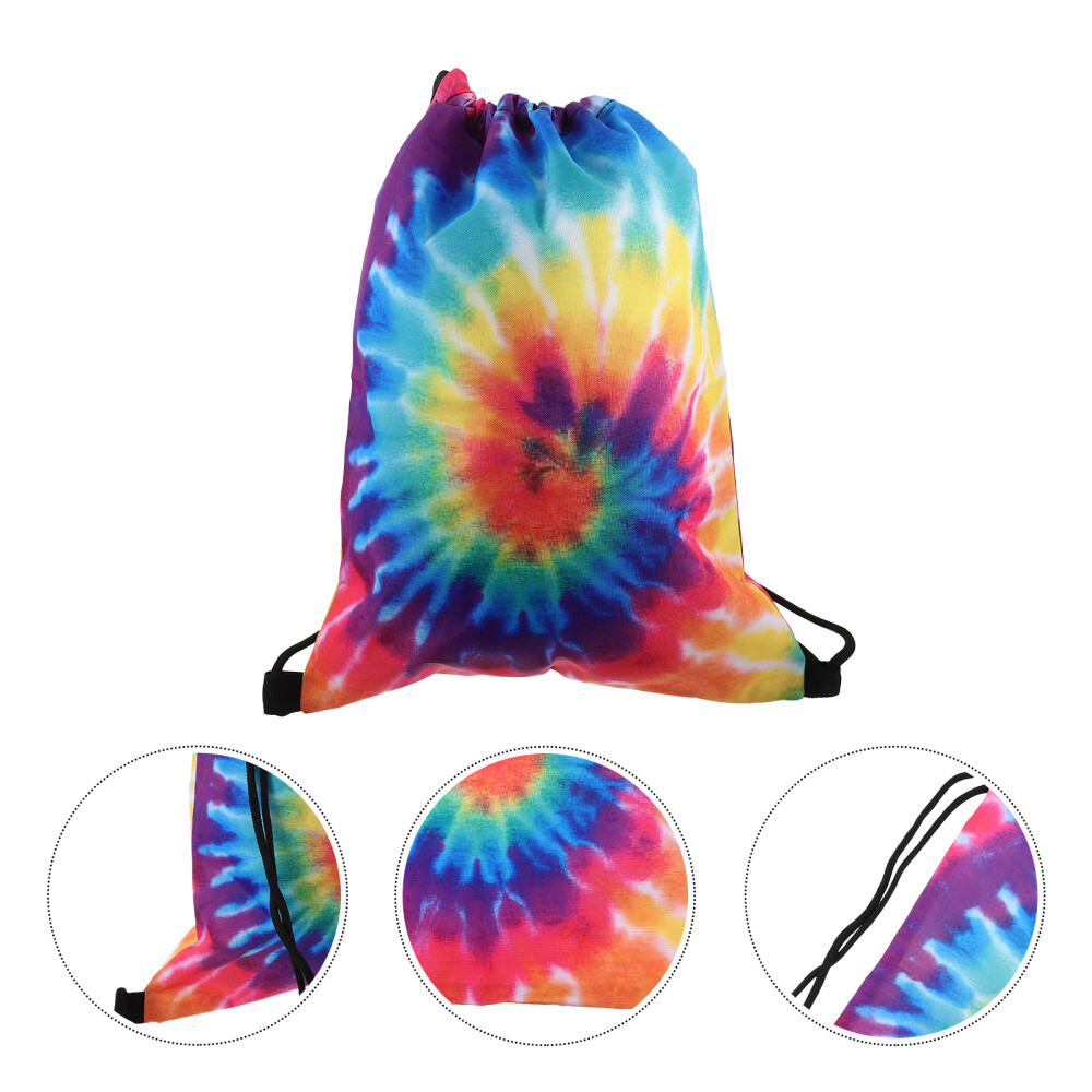 Travel Drawstring Bag Gym Shoulder Backpacks for Teenagers Bags Tie-dye ...