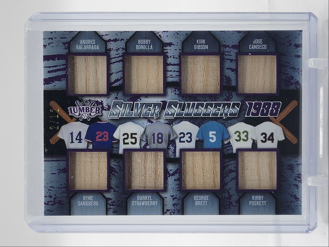 CANSECO PUCKETT BRETT 2022 LEAF LUMBER SILVER SLUGGERS 1933 PATCH /12 ...