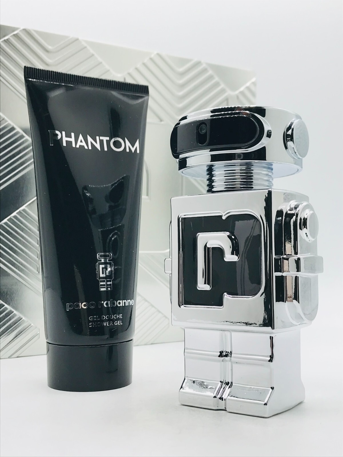Paco Rabanne Phantom Men 2pc Set Cologne Spray 1.7 oz Shower Gel 3.4 oz ...