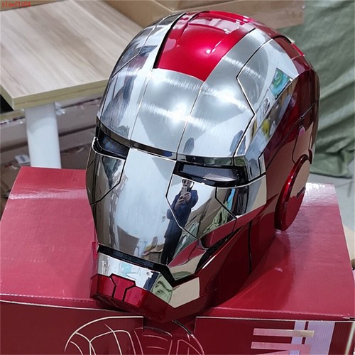 Marvel Iron Man MK5 Helmet Cosplay Props 1:1 Wearable Electric Open ...