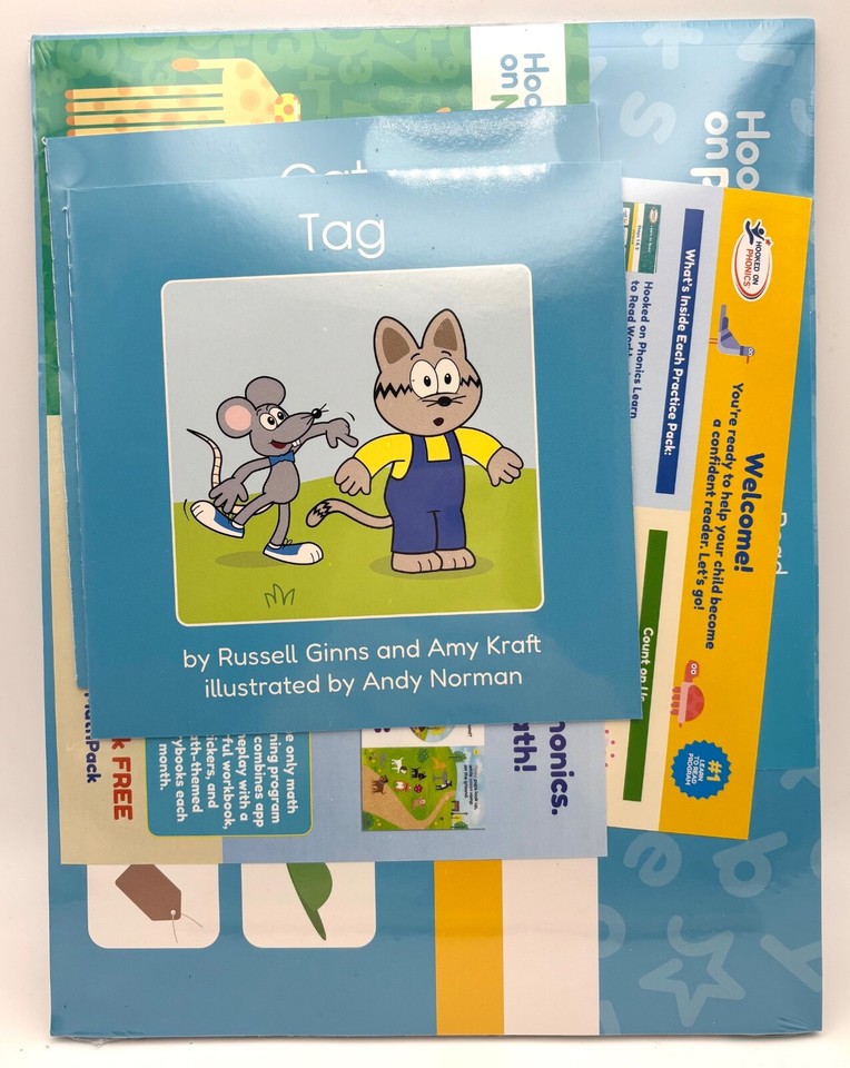 2 Hooked On Phonics Learn To Read Practice Bundles, incl Slim Sam & Tag ...
