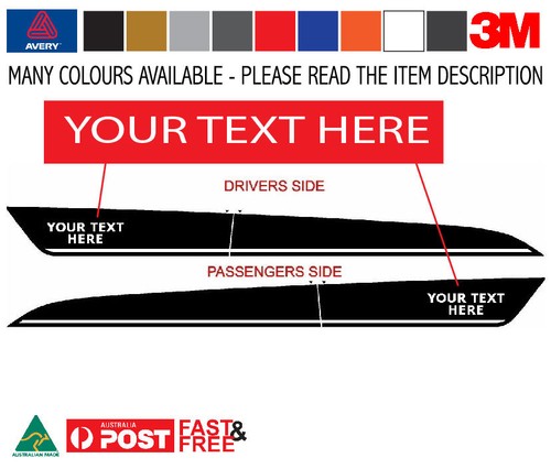 ESM SIDES ONLY Stripe Decal Sticker Kit to fit FG & FGX FALCON Sedan 3M ...