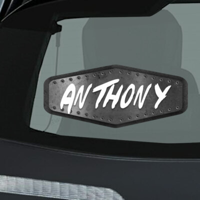 Anthony Male Name Sticker Decal 3.5x8 inc | eBay