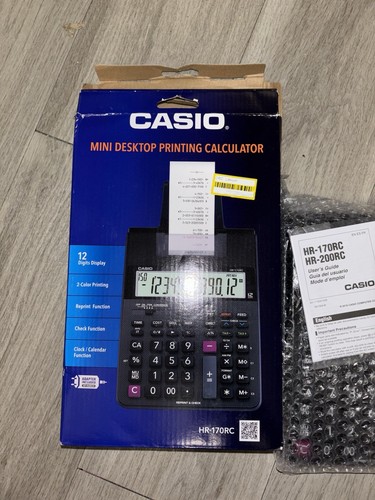Casio HR-170RC Desktop Printing Calculator | eBay