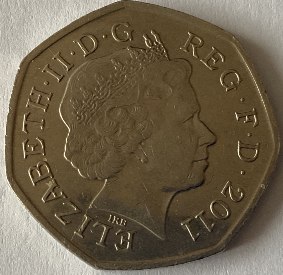 2011 FOOTBALL Offside Rule London Olympic 50p Fifty pence Coin ...