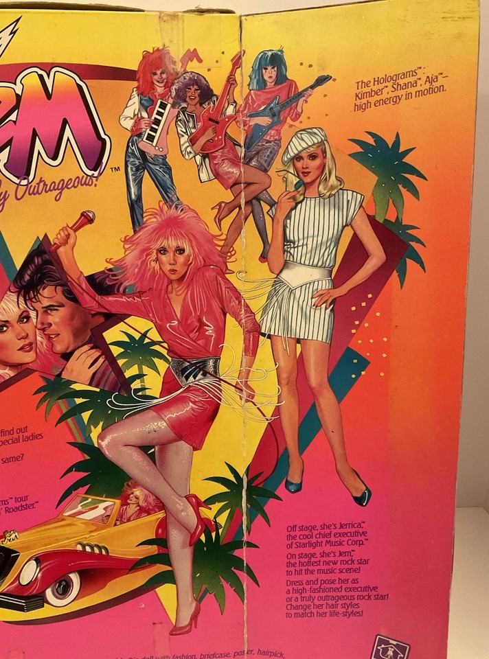 VINTAGE JEM TRULY OUTRAGEOUS RIO DOLL 4015 HASBRO 1985 JEM & THE ...