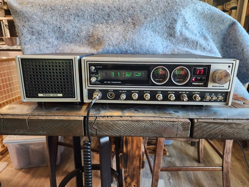 President Madison Base Station 40 Ch CB SSB W Speaker & Sure Power Desk ...