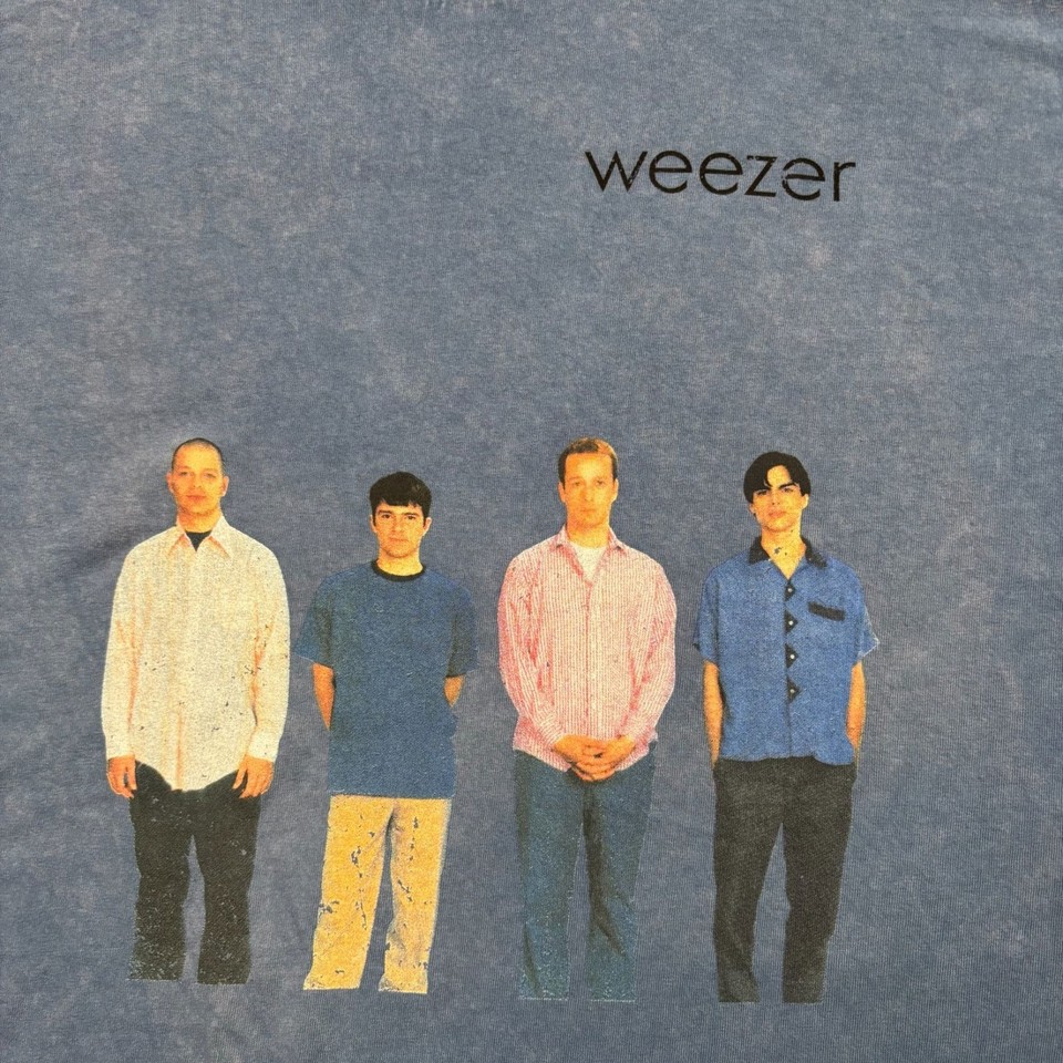 Weezer Blue Album 1994 Tour Mineral Wash T-Shirt in 3XL | eBay