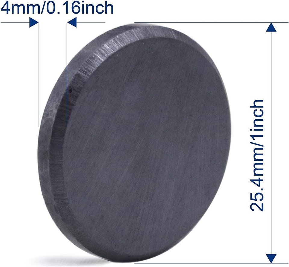 Creative Hobbies Ceramic Industrial Magnets - 1 Inch (25mm) Round Disc ...