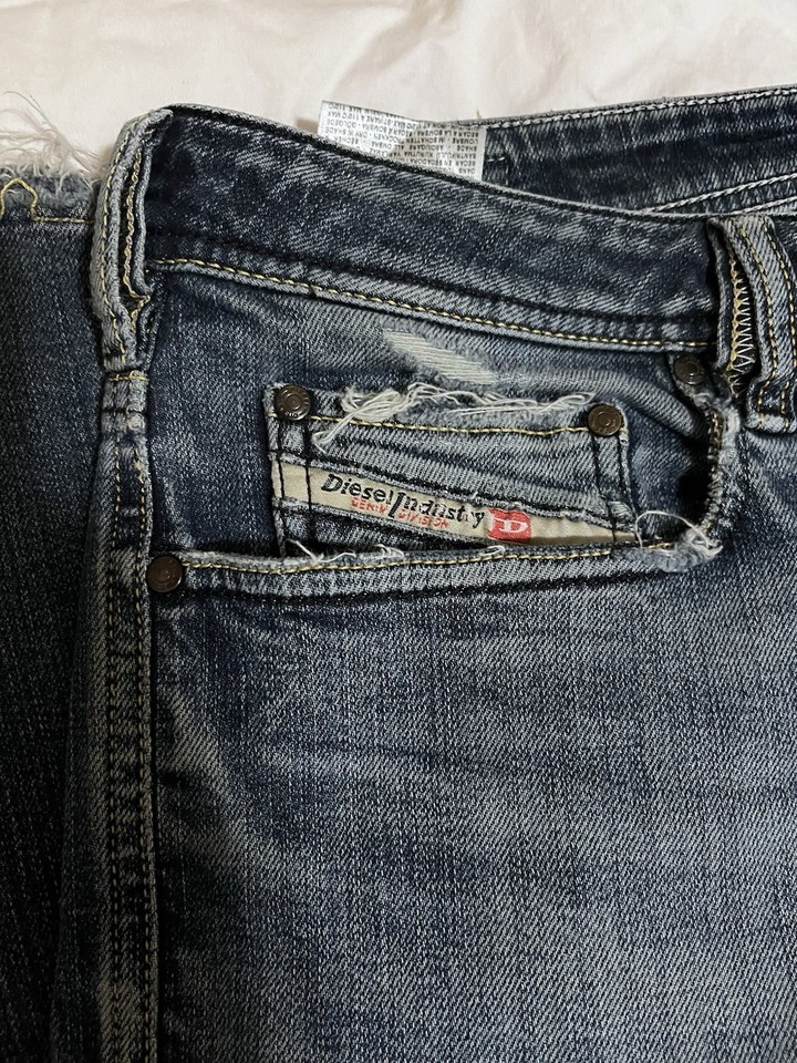 Jeans Diesel Homme Zathan 32x32 Wash# 008B2 Stretch Distressed | eBay