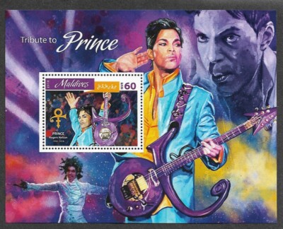 PRINCE STAMP IN SPECIAL SHEET SINGER POP MUSIC MNH MALDIVES 2016 | eBay