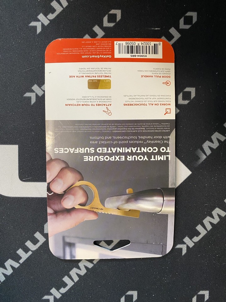 KEYSMART Clean Key Brass Key Tool, Germ Avoidance Kills 99.9% of ...