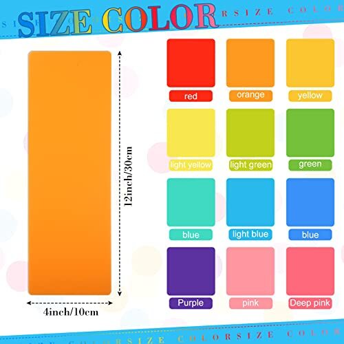 60 Pcs Library Book Dividers with Stickers 4 x 12 Inch Library Shelf ...