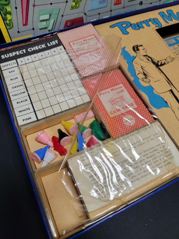 Vintage HTF Perry Mason Board Game Transogram 1959 - Excellent | eBay