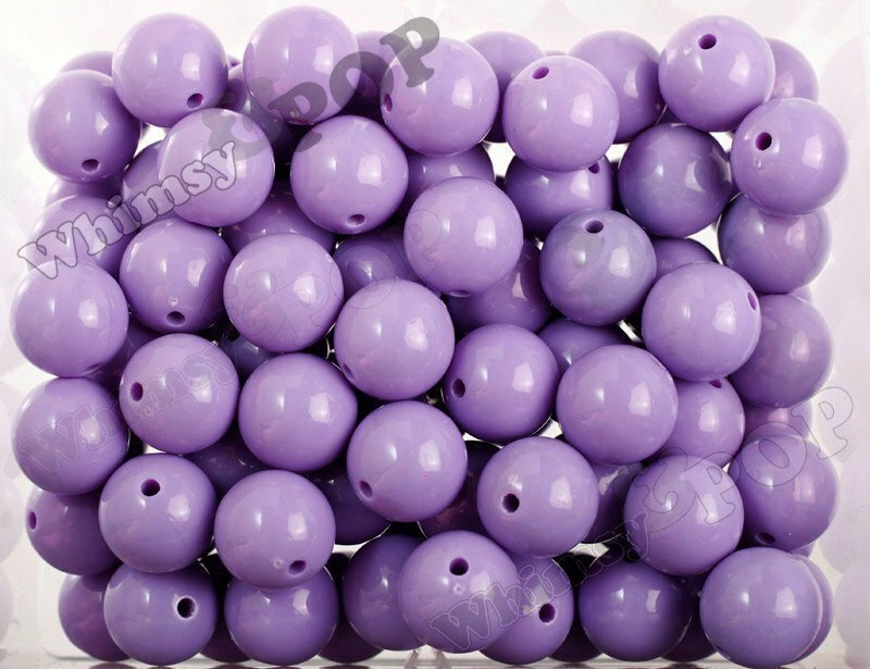 20mm Colorful Chunky Bubblegum Beads, Round Acrylic Beads, Colorful ...