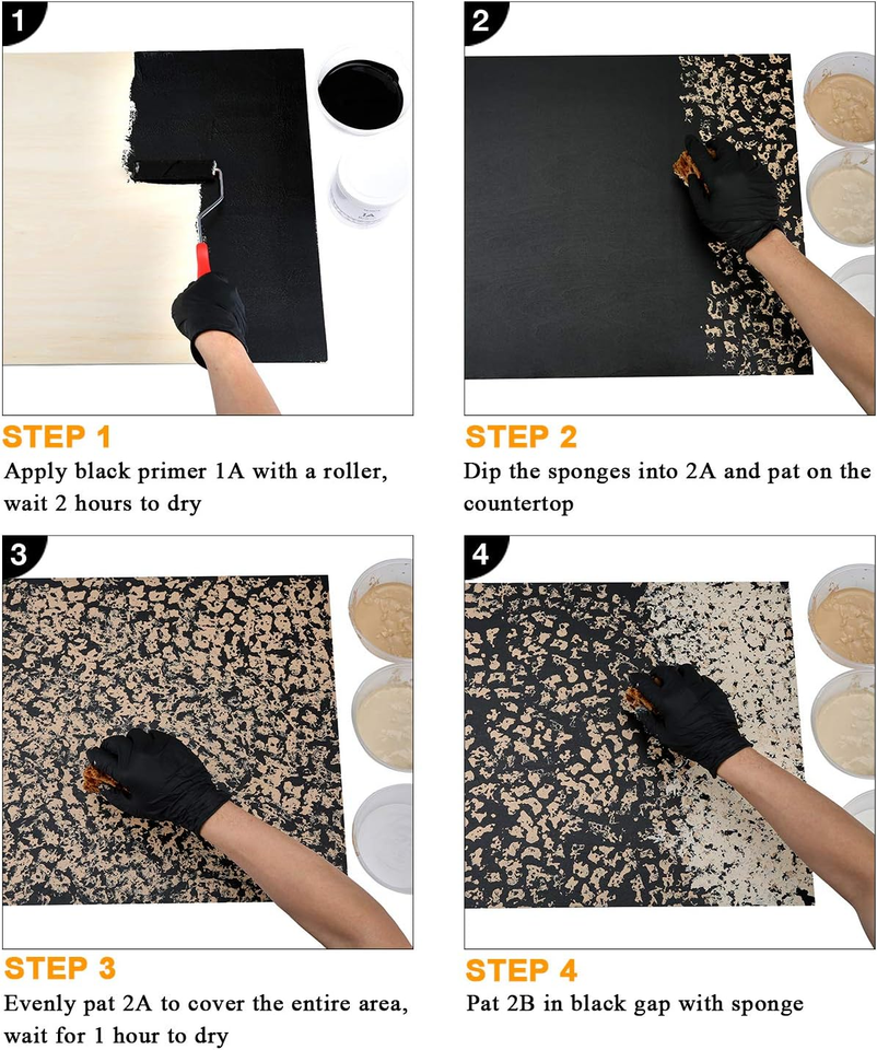 Granite Countertop Paint Kit - Sand Counter Top Refinishing Kit for ...