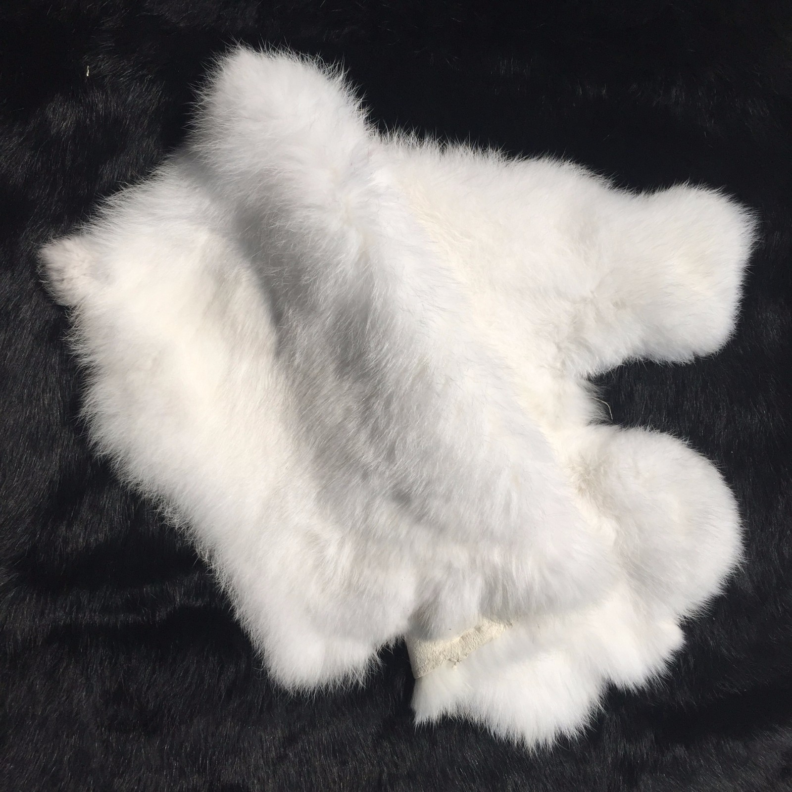 Real Rabbit Fur Blanket Rugr Pelt Throw Fur Blanket Carpet Cosy ...