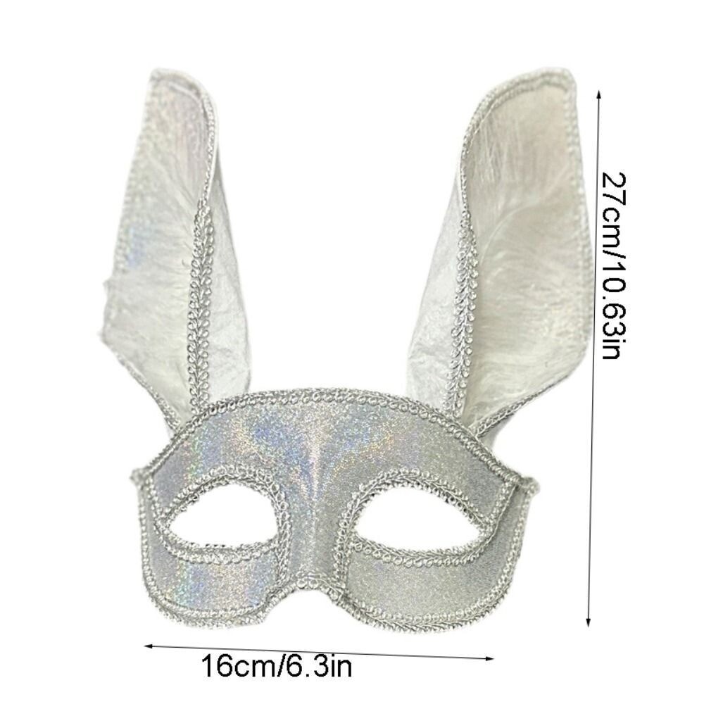 Plastic Plastic Eye Mask Half-face Rabbit Mask New Venetian Mask ...