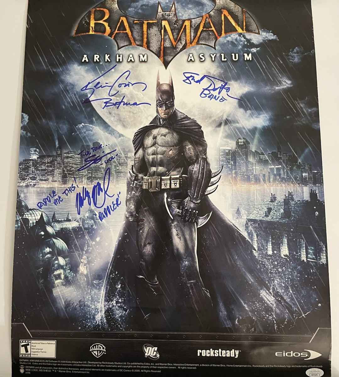 Signed Batman Arkham Asylum Poster Batman: Arkham Asylum – Atomic