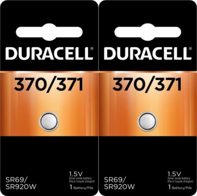 2 Duracell 370 371 Siver Oxide Batteries 41333107097| eBay