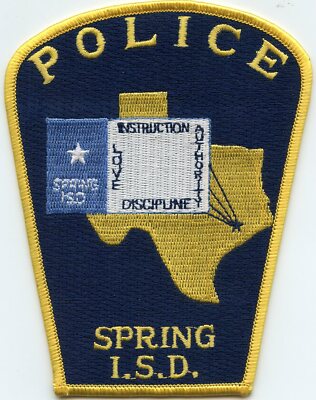 SPRING Independent School District ISD TEXAS TX POLICE PATCH | eBay