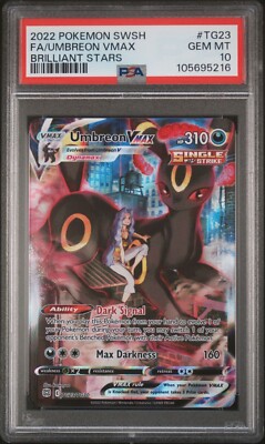 PSA 10 - Umbreon VMAX TG23/TG30 - Brilliant Stars Trainer Gallery ...