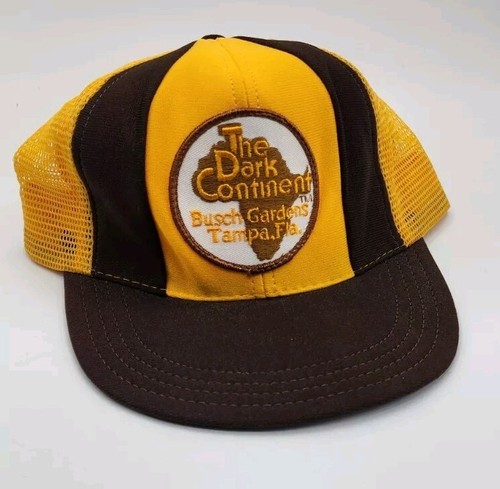 Busch Gardens Hat The Dark Continent Tampa FL Mesh Trucker Cap USA Made ...