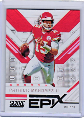 Patrick Mahomes 2019 Panini Score Epix Season #ES-3 Kansas City Chiefs ...
