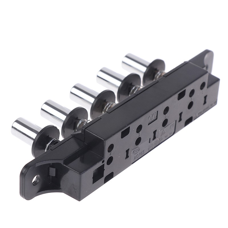 Five-position plug-in button switch for range hood five-position silver ...
