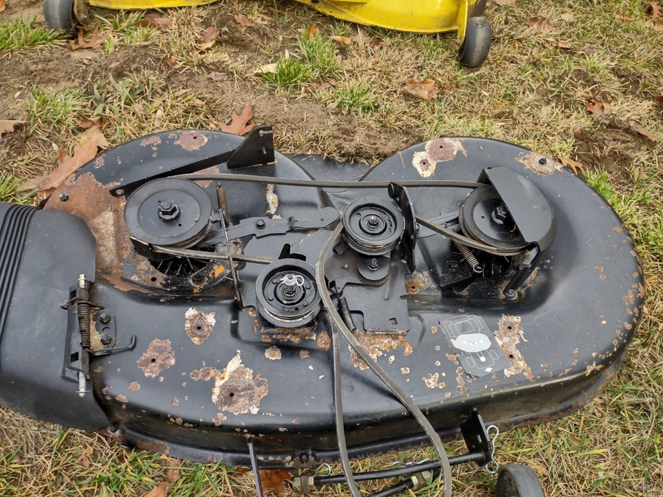 Craftsman Husqvarna 42" Mower Deck Used LOCAL PICKUP MICHIGAN | eBay