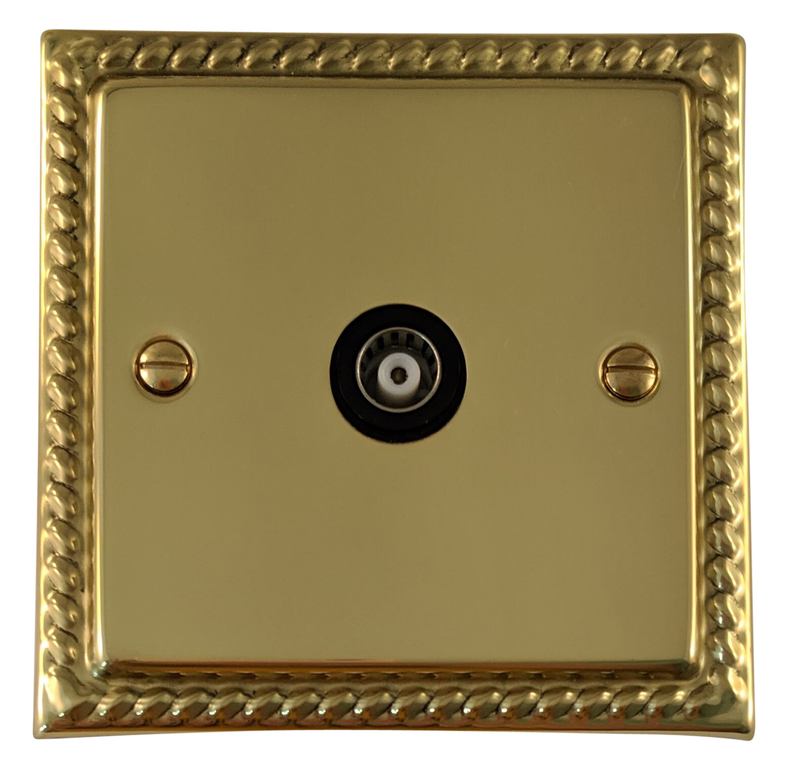 Monarch Roped Polished Brass MBB Light Switches, Plug Sockets, Dimmers ...