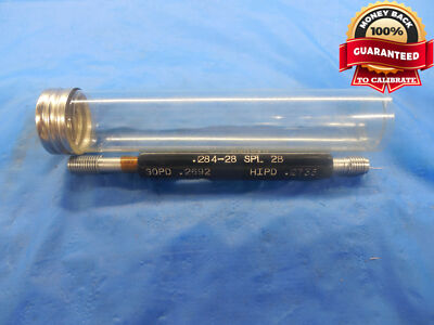 0.284 28 SPL 2B SPECIAL THREAD PLUG GAGE .284 GO NO GO P.D.'S = .2692 ...