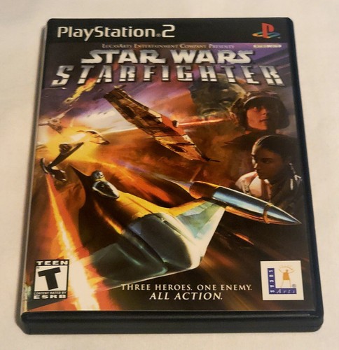 Star Wars: Starfighter (Sony PlayStation 2, 2002) PS2 Video Game Black ...