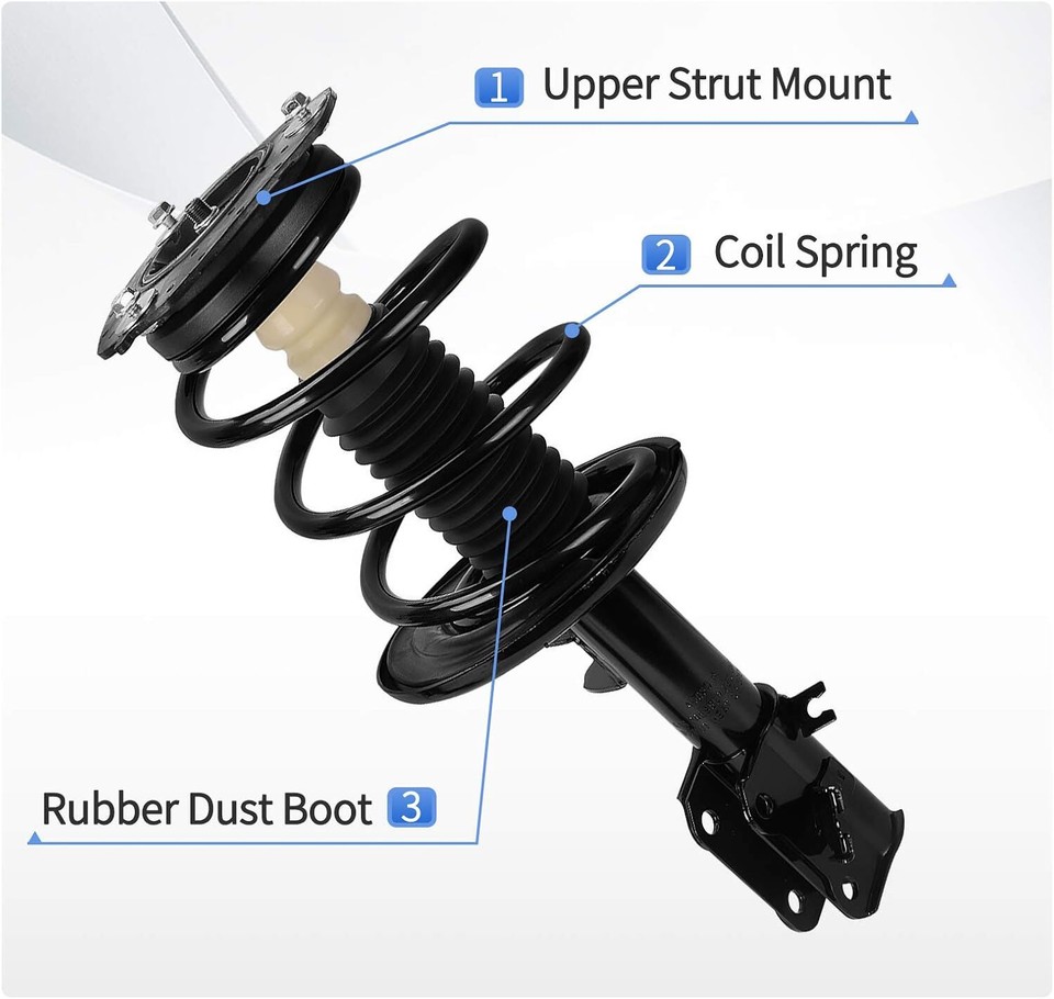 Pair Front Struts Shocks w/ Coil Springs Assembly for 2007 - 2013 ...
