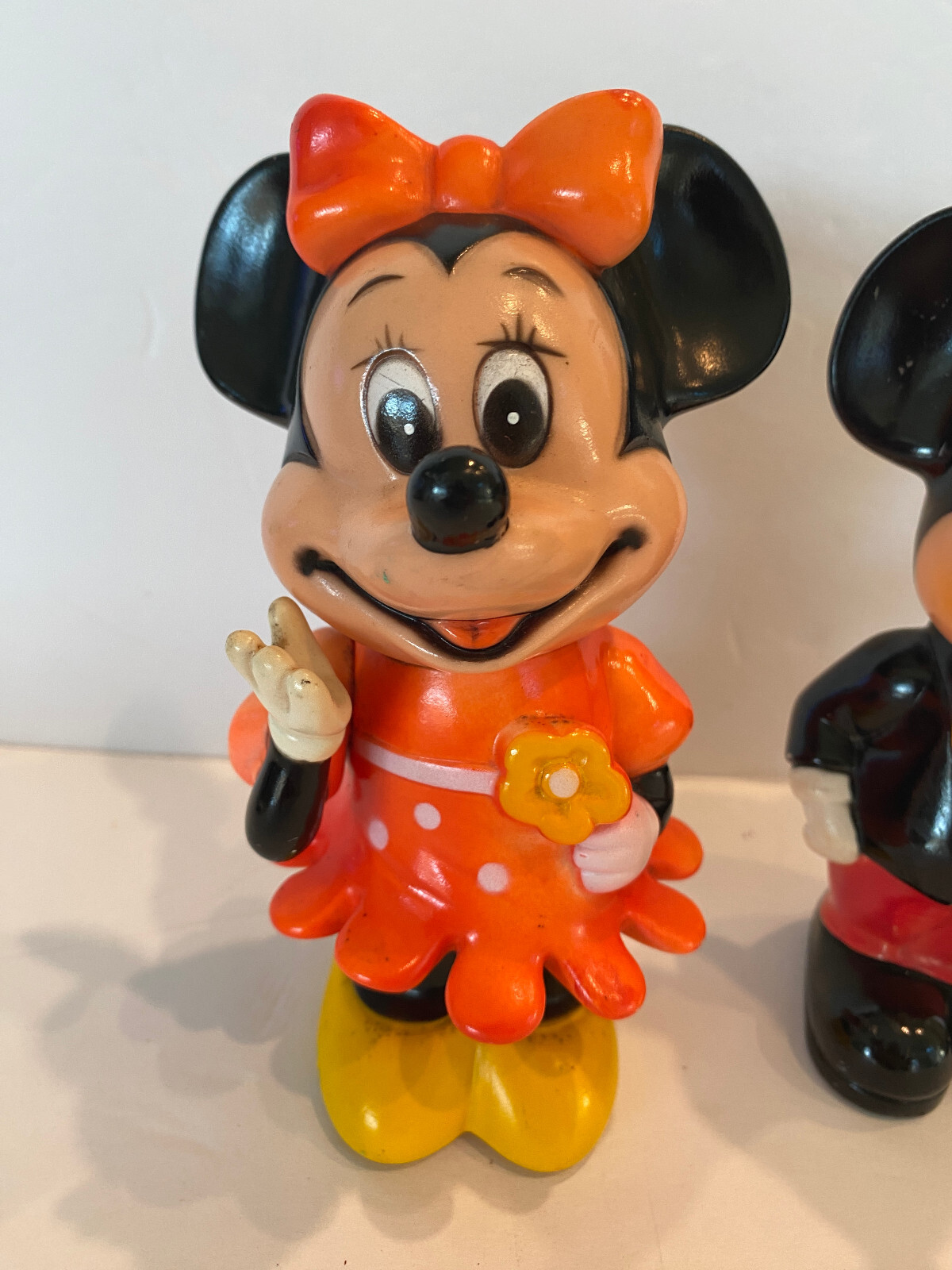 Vintage Mickey & Minnie Mouse Piggy Coin Banks Walt Disney Productions ...