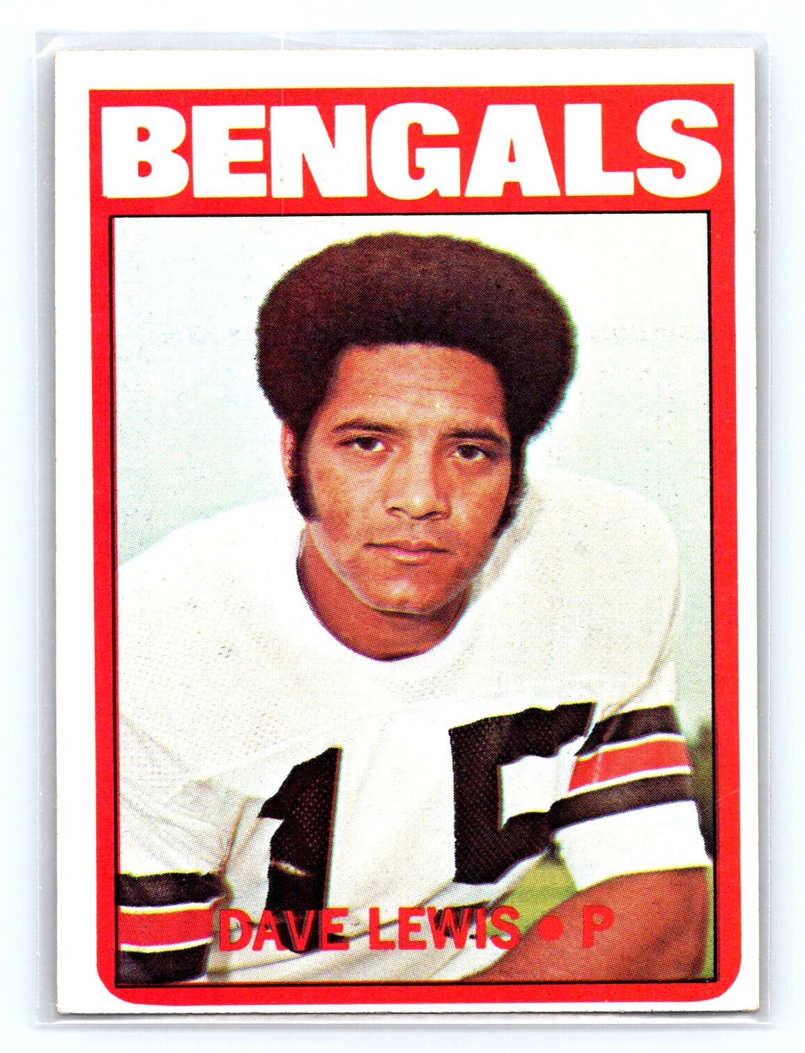 1972 Topps Football #237 Dave Lewis Cincinnati Bengals Mid Grade | eBay