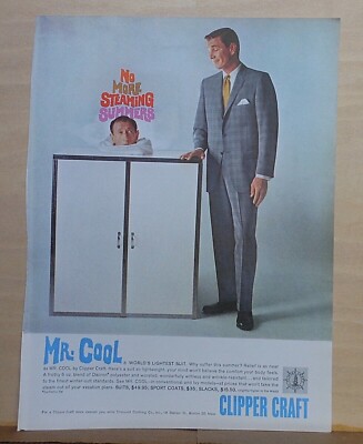 1971 magazine ad for Clipper Craft men's suits - Mr. Cool world's ...