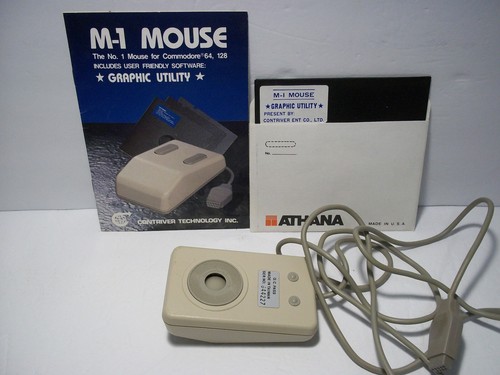 Mouse M1 vintage Contriver Commodore C64 128 with Software and Manual ...