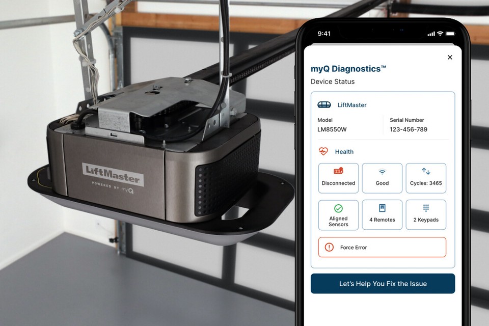 LiftMaster 87504-267 Belt Drive Opener, Wifi, Camera, LED, Battery Back ...