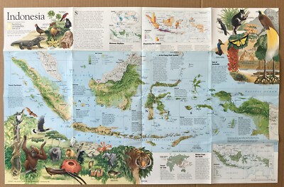 Map National Geographic Indonesia 1996 | eBay
