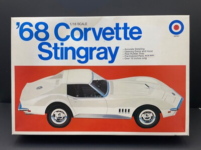 Entex 1/16 - 68 Corvette Stingray 1/16 model kit (9107) - Stunning Rare ...