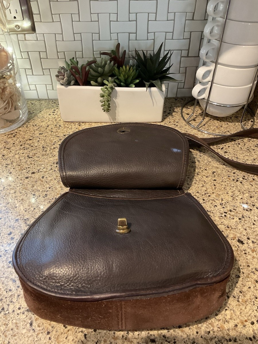 Vintage Coach Berkeley Saddle Bag Purse Glovetanned Leather Vintage Coach Berkeley Saddle Bag Purse Glovetanned Leather