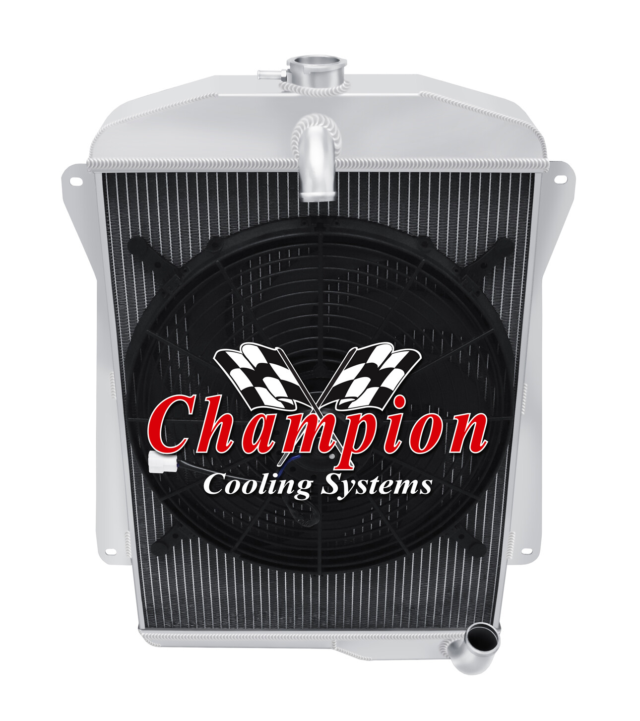 KR Champion 3 Row Radiator W/ 16" Fan for 1940 1941 Chevy Special ...