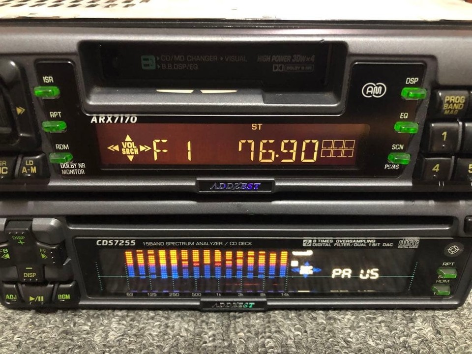 Clarion ADDZEST ARX7170 CDS7255 CD Cassette Car Audio Player Set ...