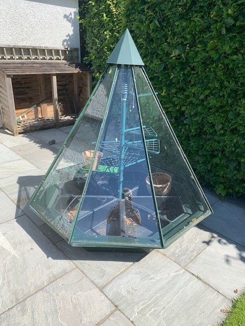 GrowMate Pyramid Greenhouse Rotating Working (One pane missing) | eBay UK