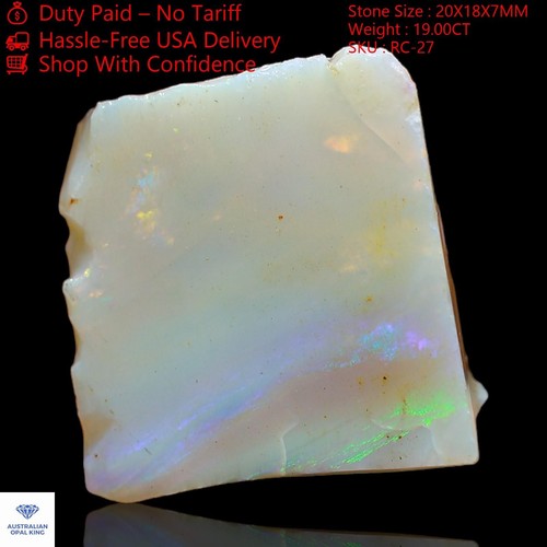 19.00 Cts Australian Fire Opal Loose Rough Astrology Gemstone Natural ...