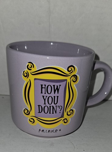 FRIENDS - Joey "How You Doin" Yellow Frame Purple Coffee Mug 13 oz | eBay