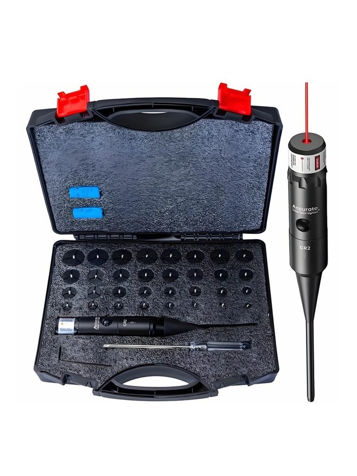 Bore Sight Laser, Professional Red Laser Bore Sight Kit with 32 ...